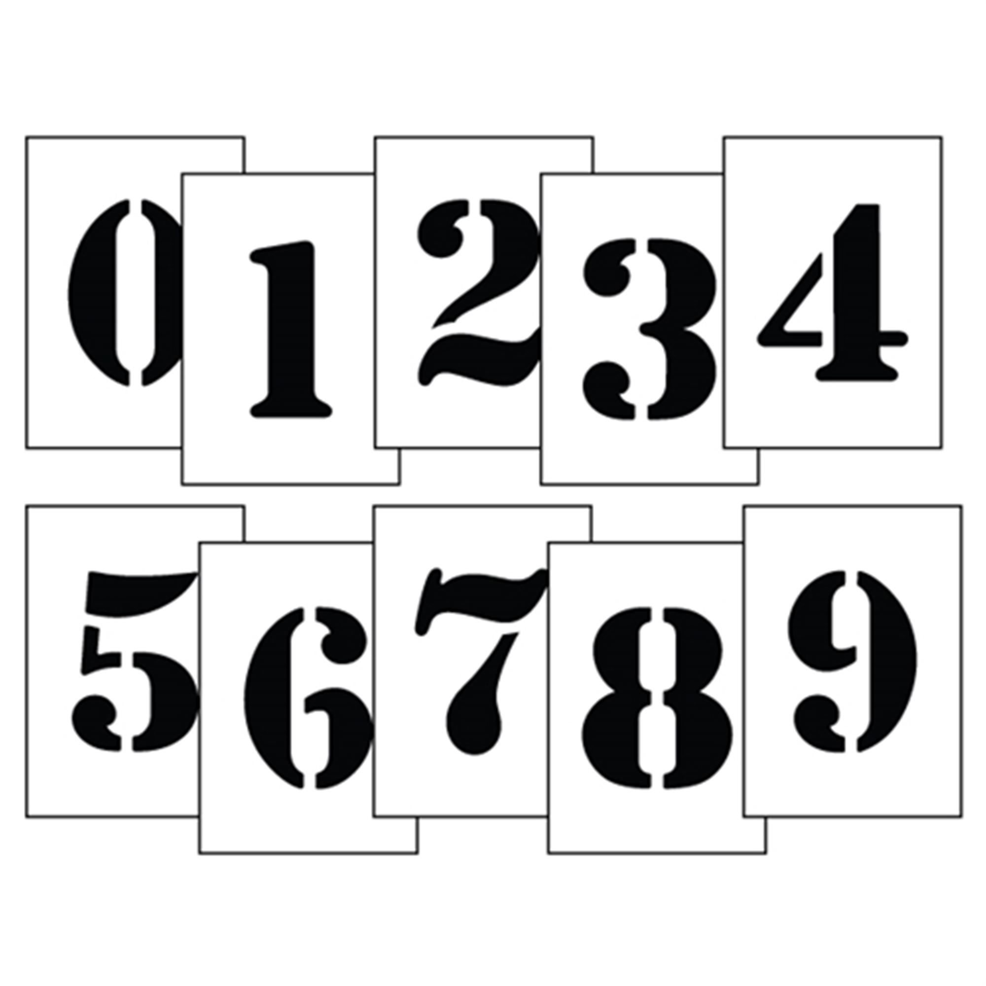 Magnetic Stencil Kit - Numbers | Carlton Industries