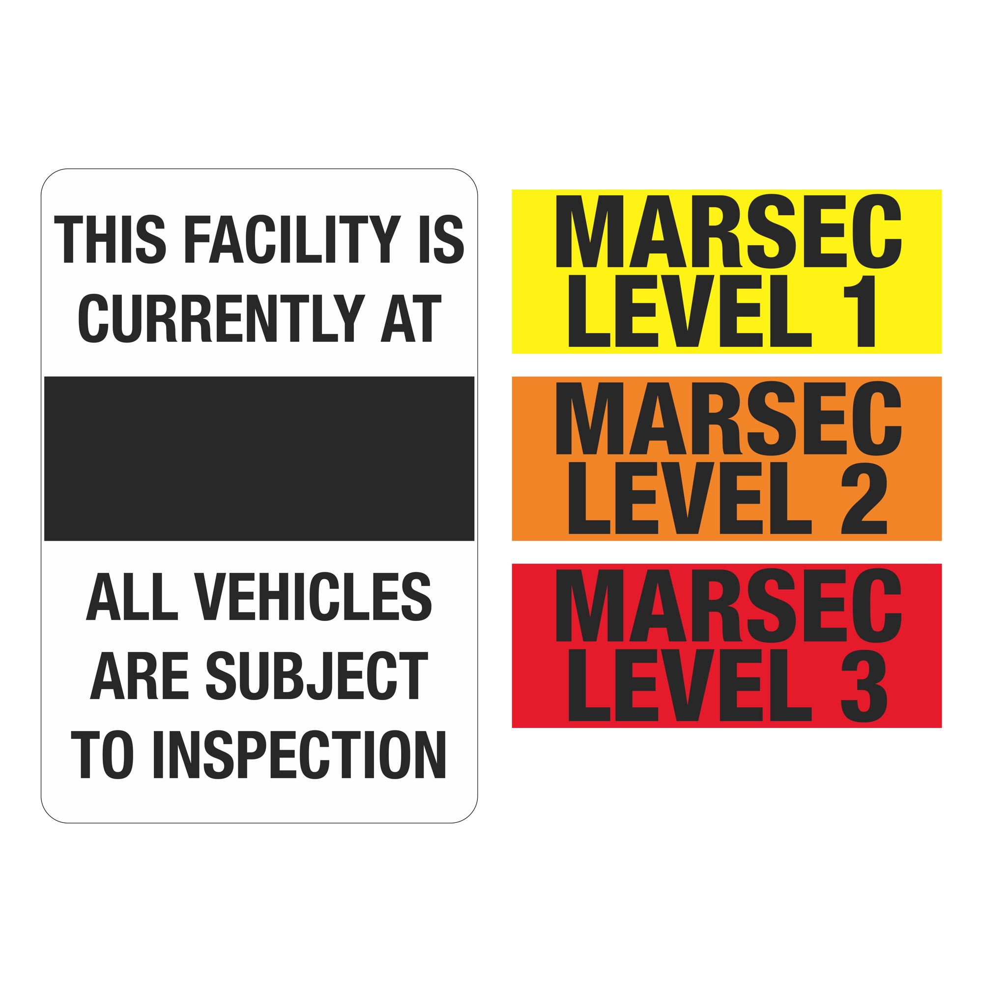 Magnetic MARSEC Signs - MARSEC Magnetic Entry Sign 24 x 36