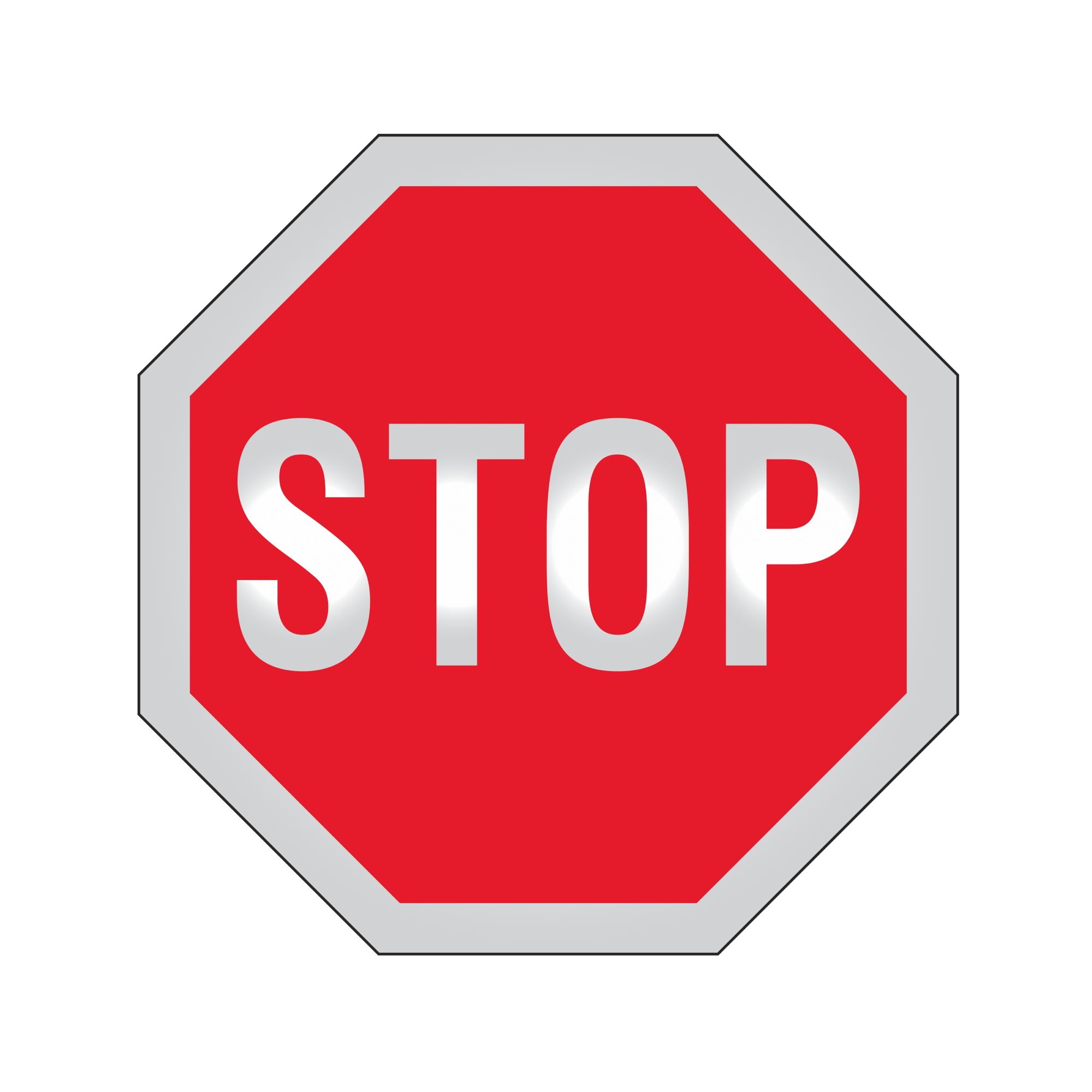 STOP - 12" x 12" Reflective Sign | Carlton Industries