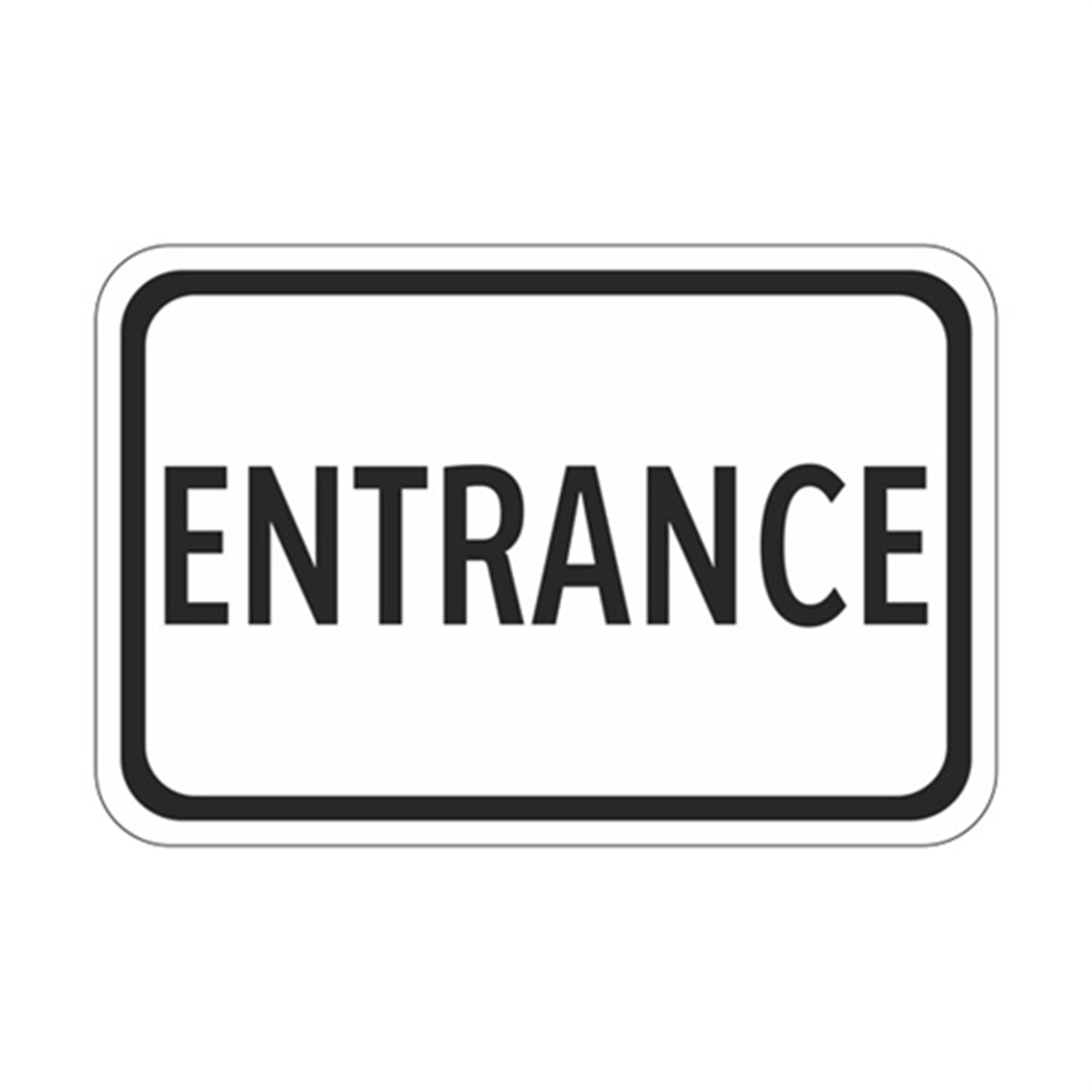 Entrance - High Intensity Reflective 12" x 18" | Carlton Industries