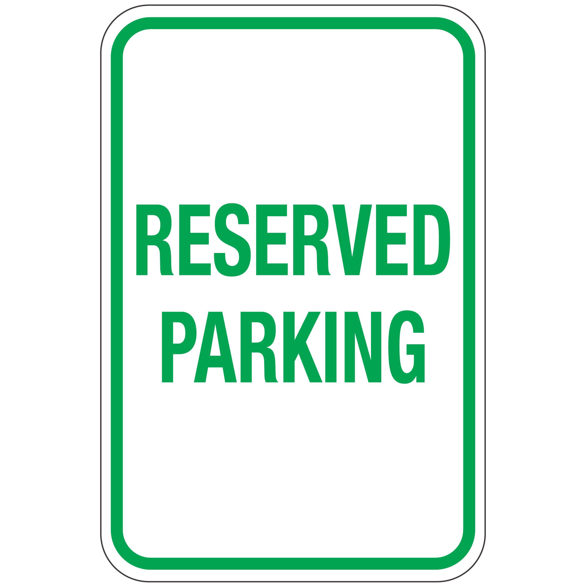 Reserved Parking Sign 12" x 18" | Carlton Industries