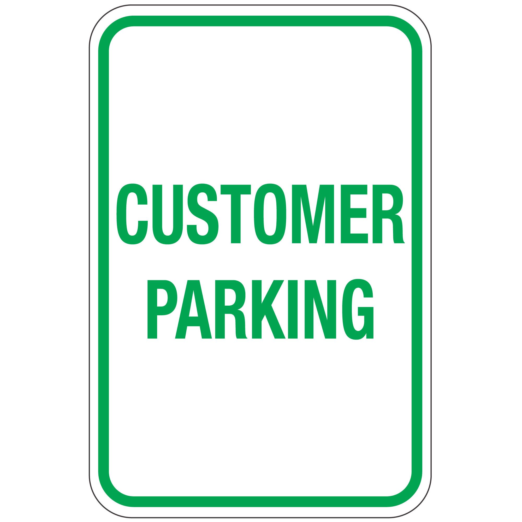 Customer Parking Sign 12" x 18" | Carlton Industries