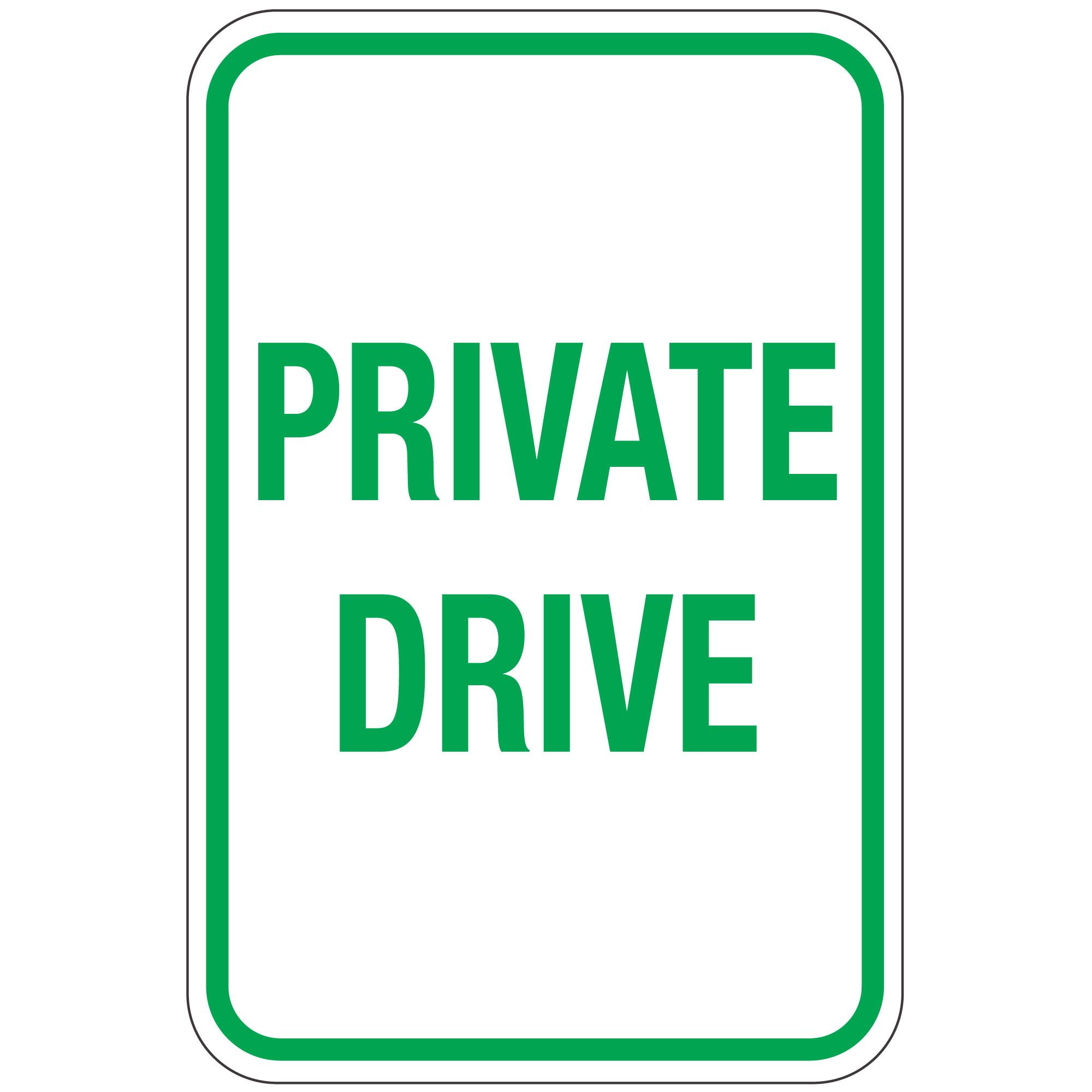 Private Drive Sign 12" x 18" | Carlton Industries