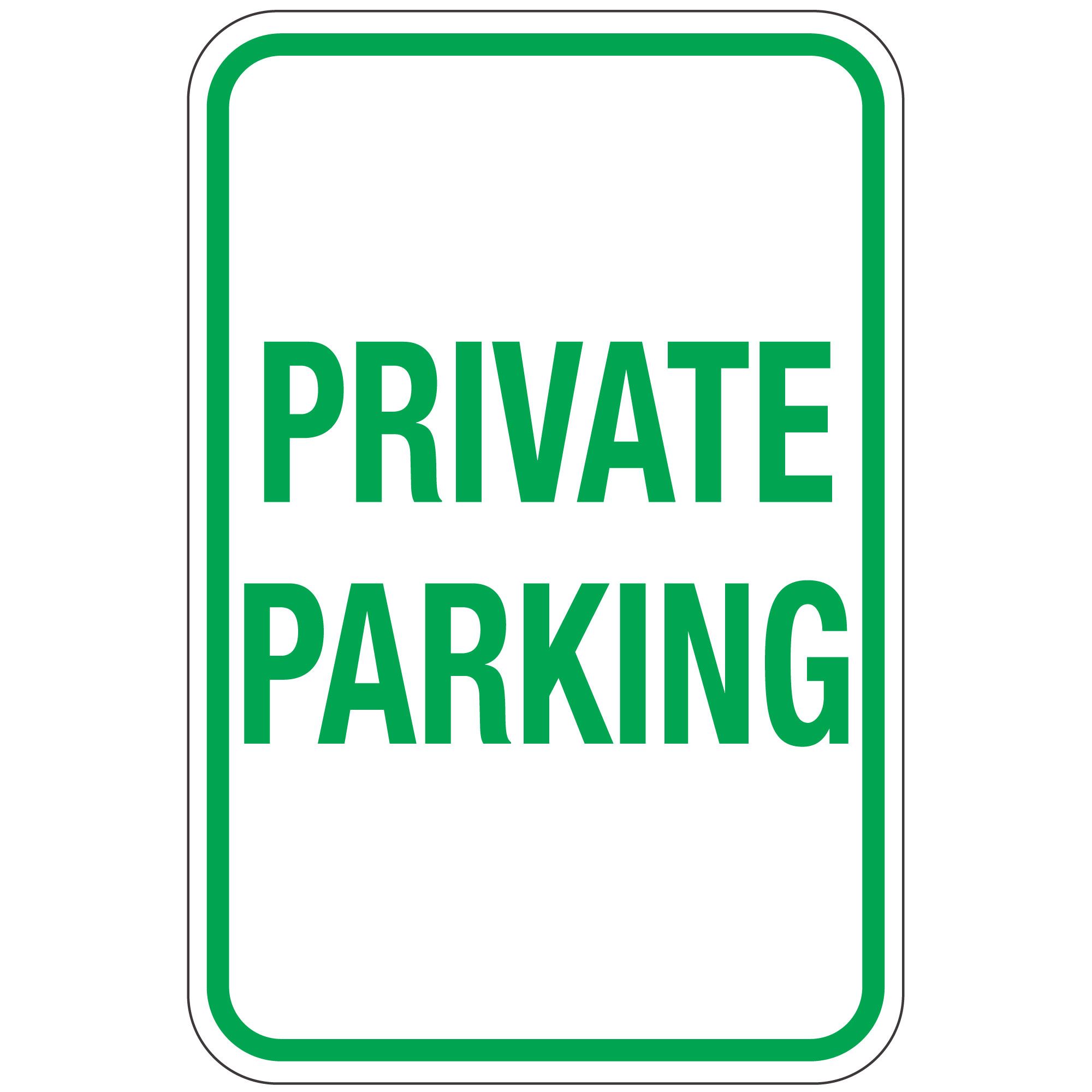 Private Parking Sign 12" x 18" | Carlton Industries