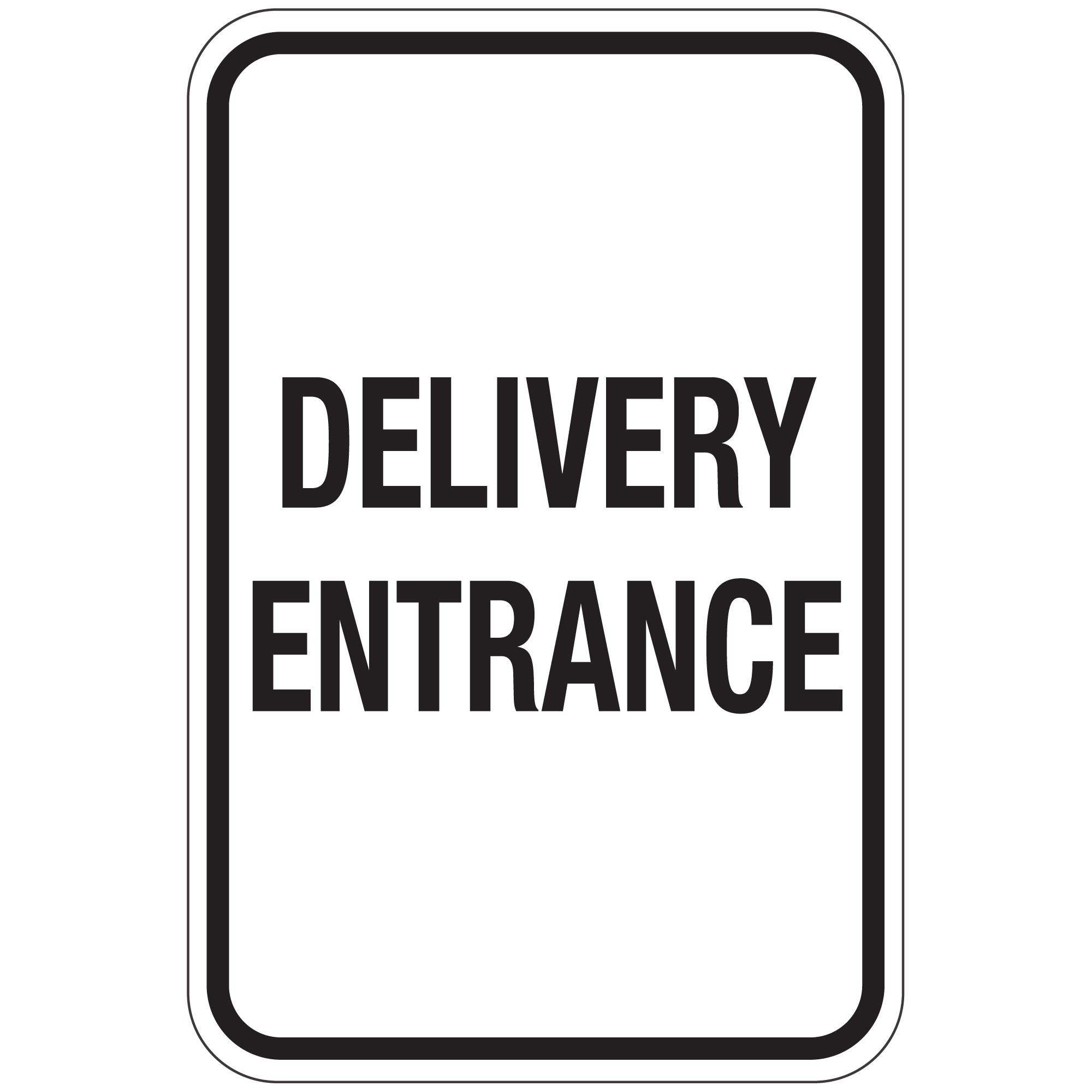 Delivery Entrance Sign 12" x 18" | Carlton Industries