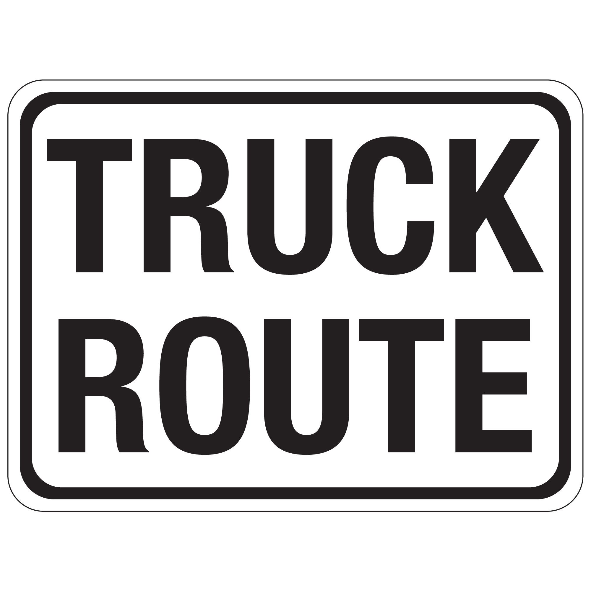 Truck Route Sign 18" x 24" | Carlton Industries