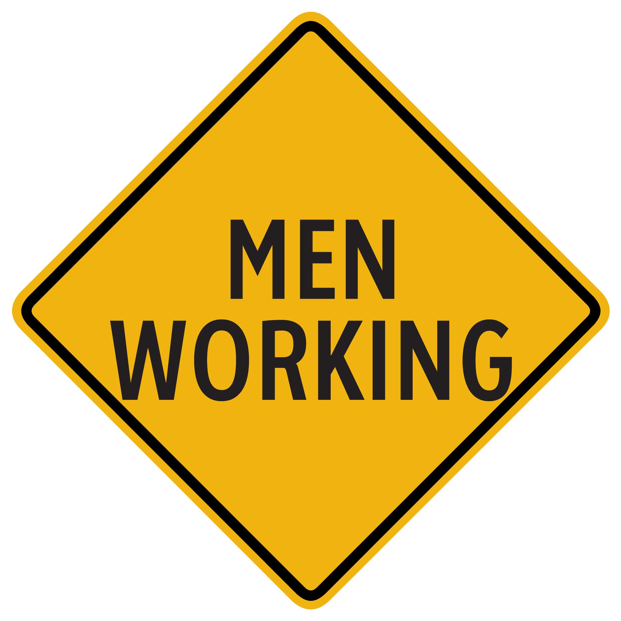 Men Working Sign 24" x 24" | Carlton Industries