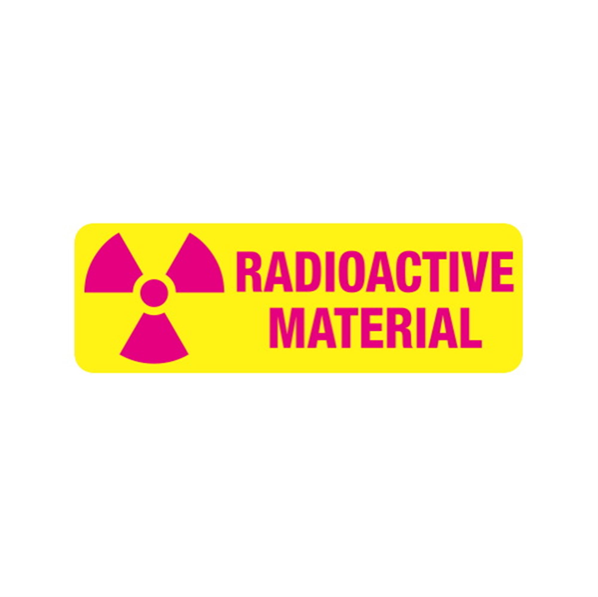 Radioactive Material - 1" x 3" Label | Carlton Industries