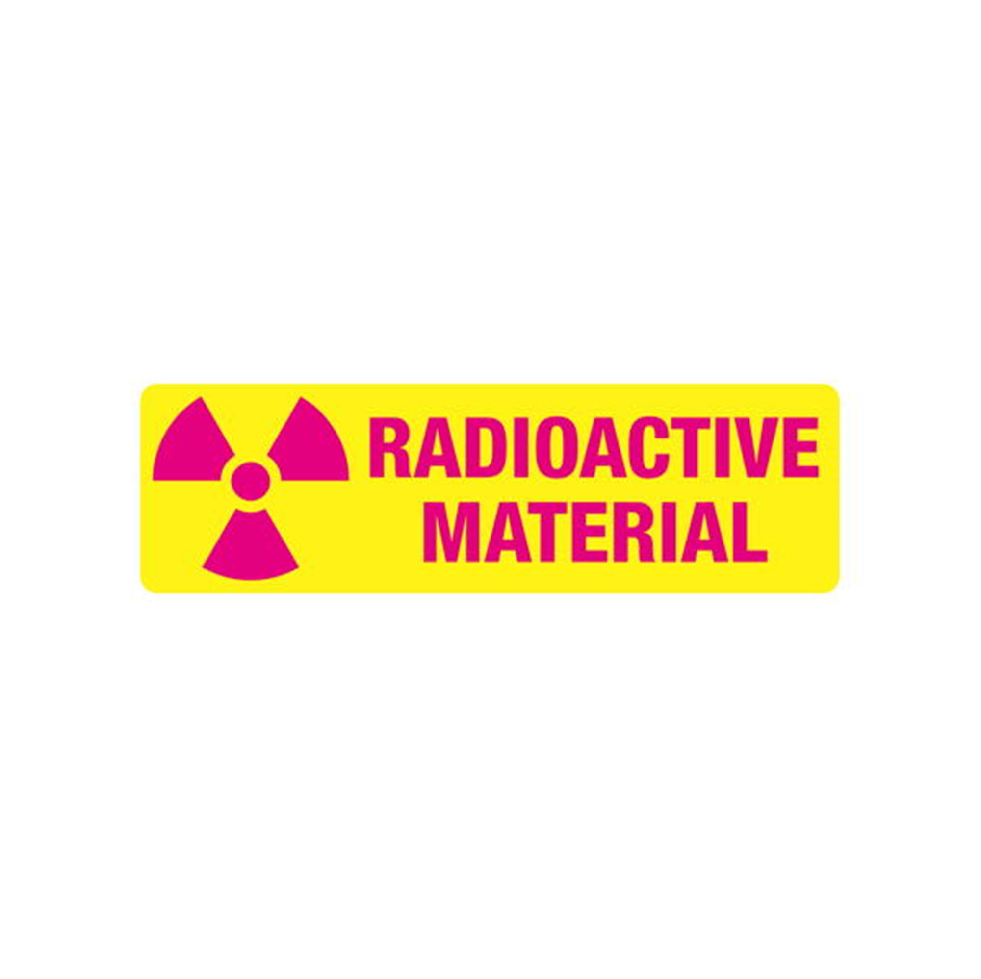 Radioactive Material - Adhesive Vinyl Decal | Carlton Industries