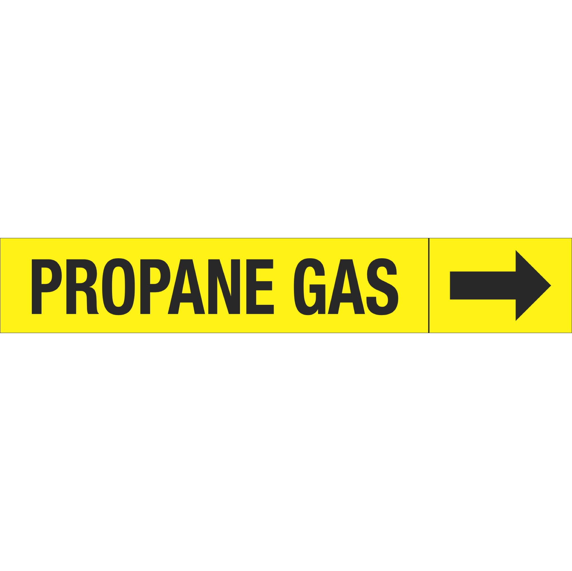 Roll Style Pipe Markers - Propane Gas | Carlton Industries