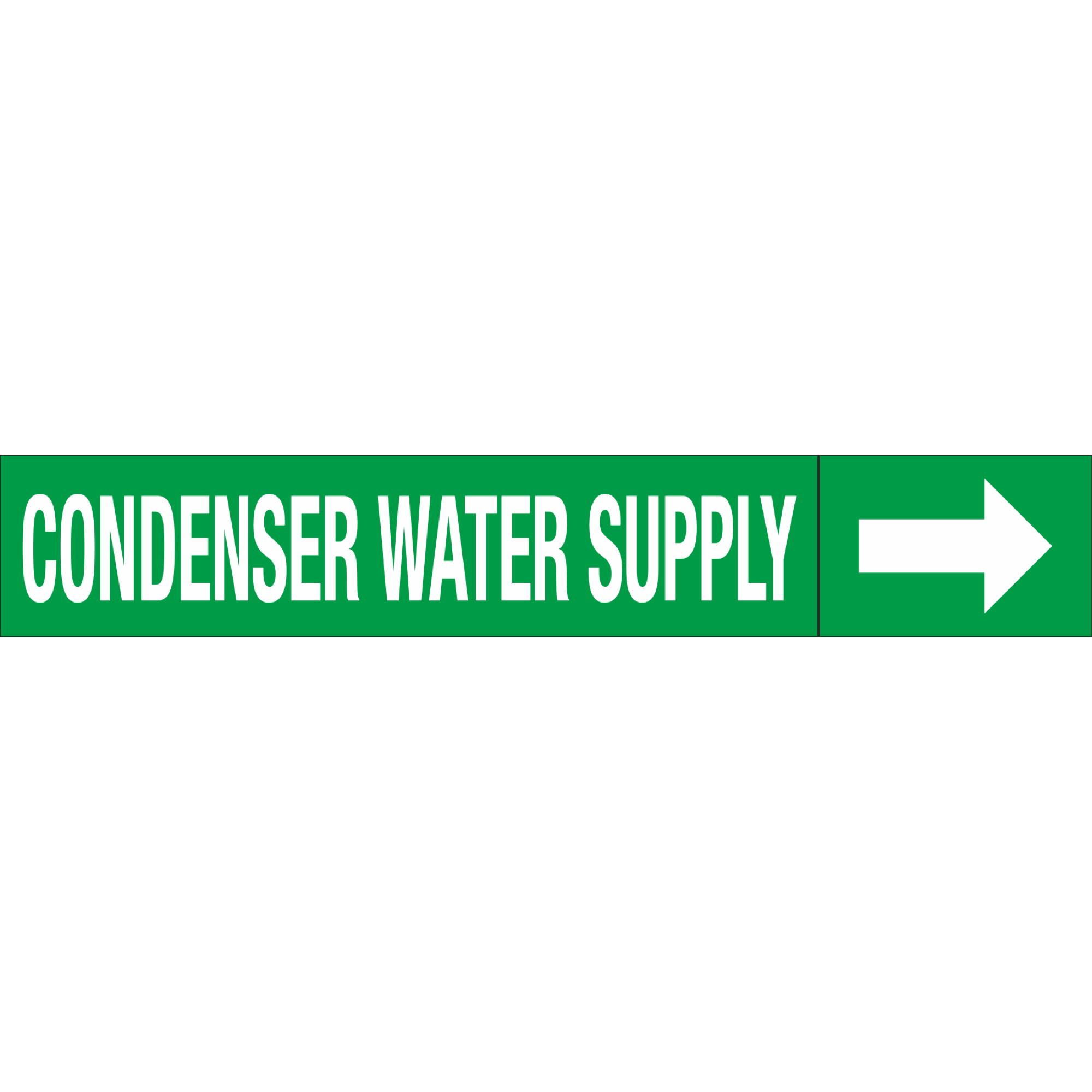 Roll Style Pipe Markers - Condenser Water Supply | Carlton Industries