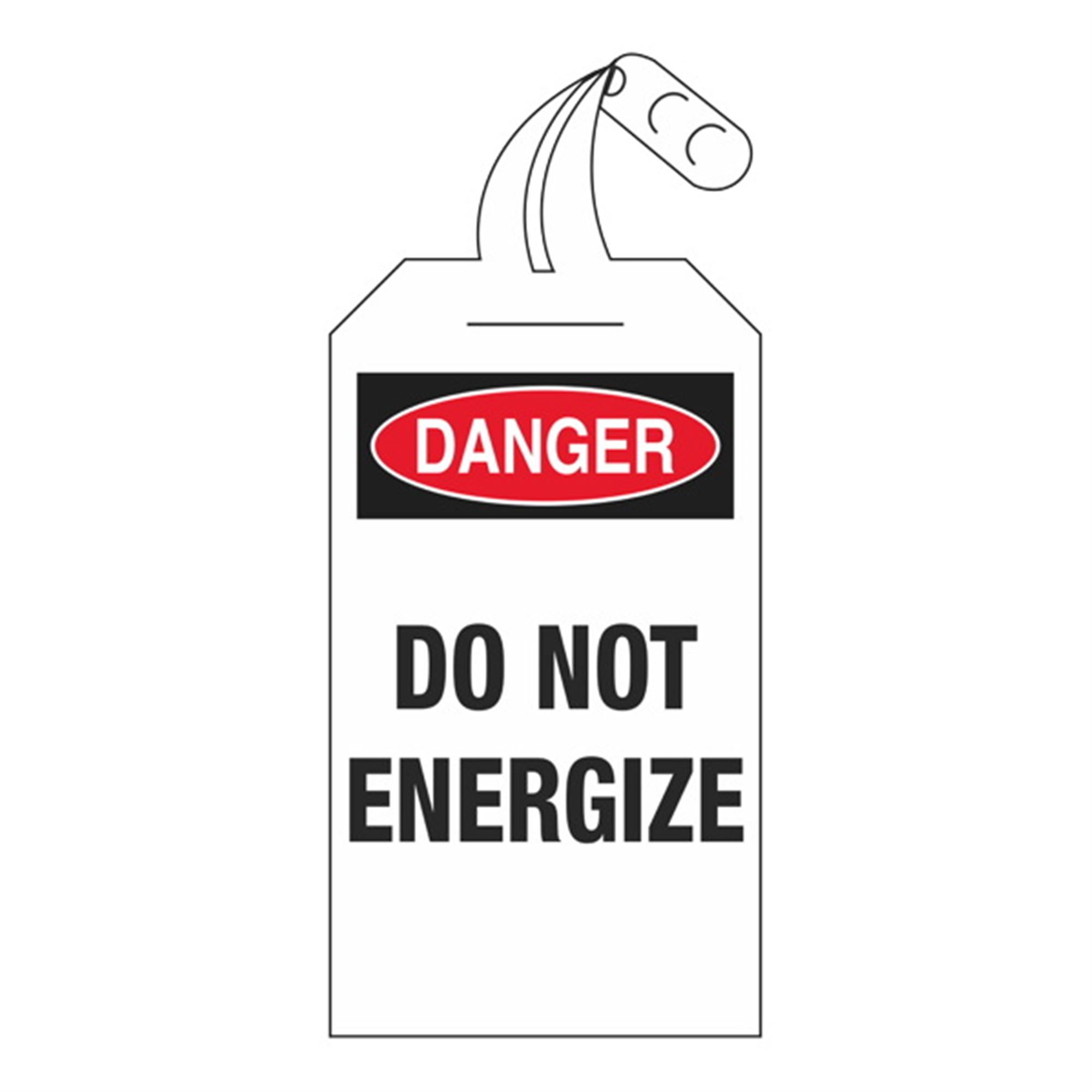 Danger Do Not Energize - Self Locking Tag | Carlton Industries