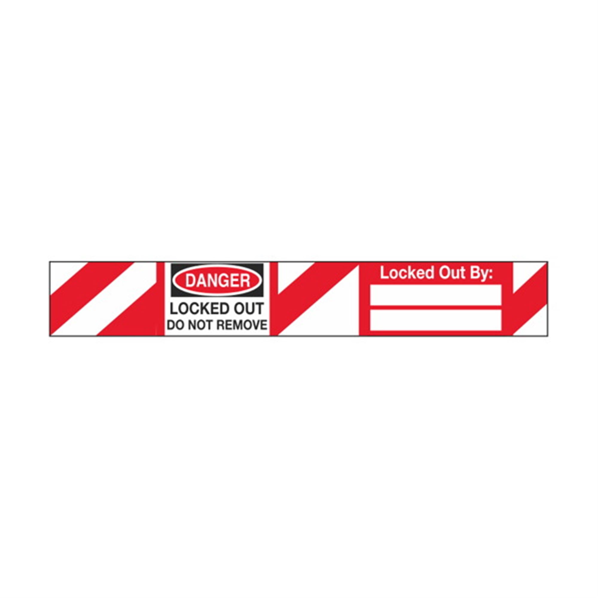 Danger Locked Out Do Not Remove - Padlock Label | Carlton Industries