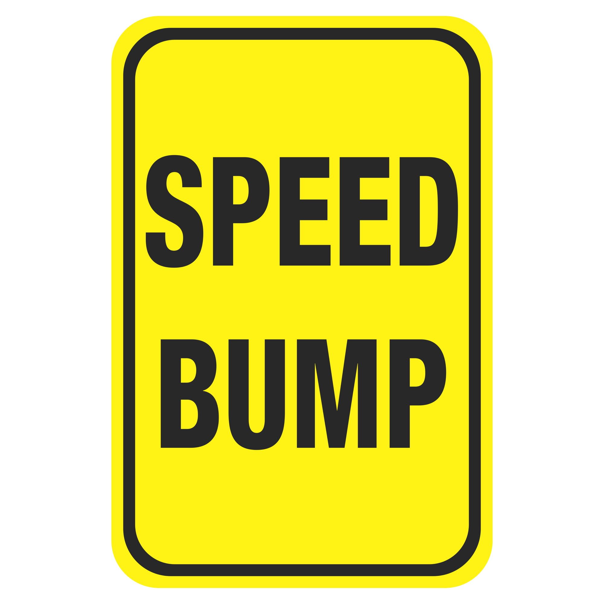 Speed Bump Signs Speed Bump 12 x 18 | Carlton Industries