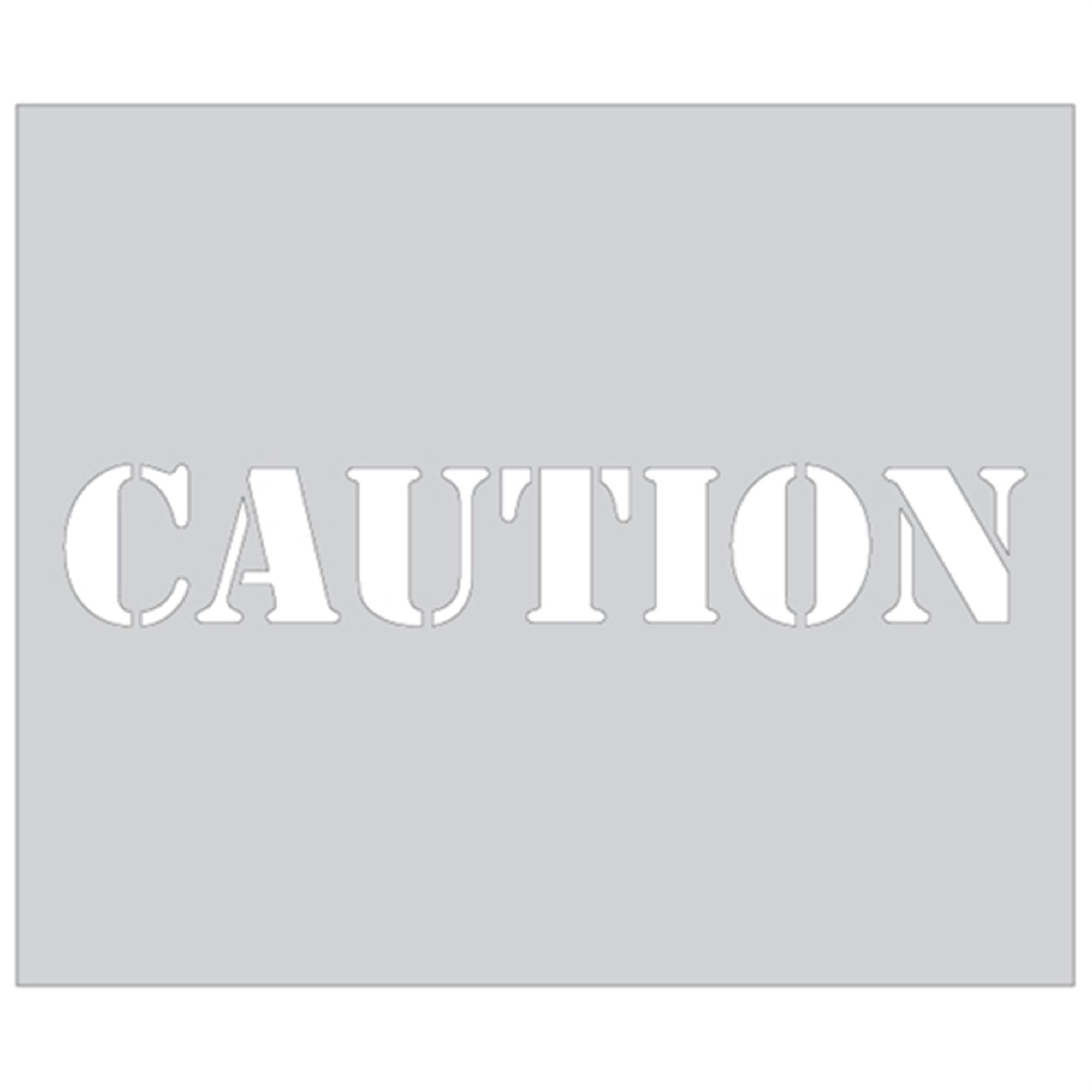 Caution Sign Stencil - 10 x 12 | Carlton Industries