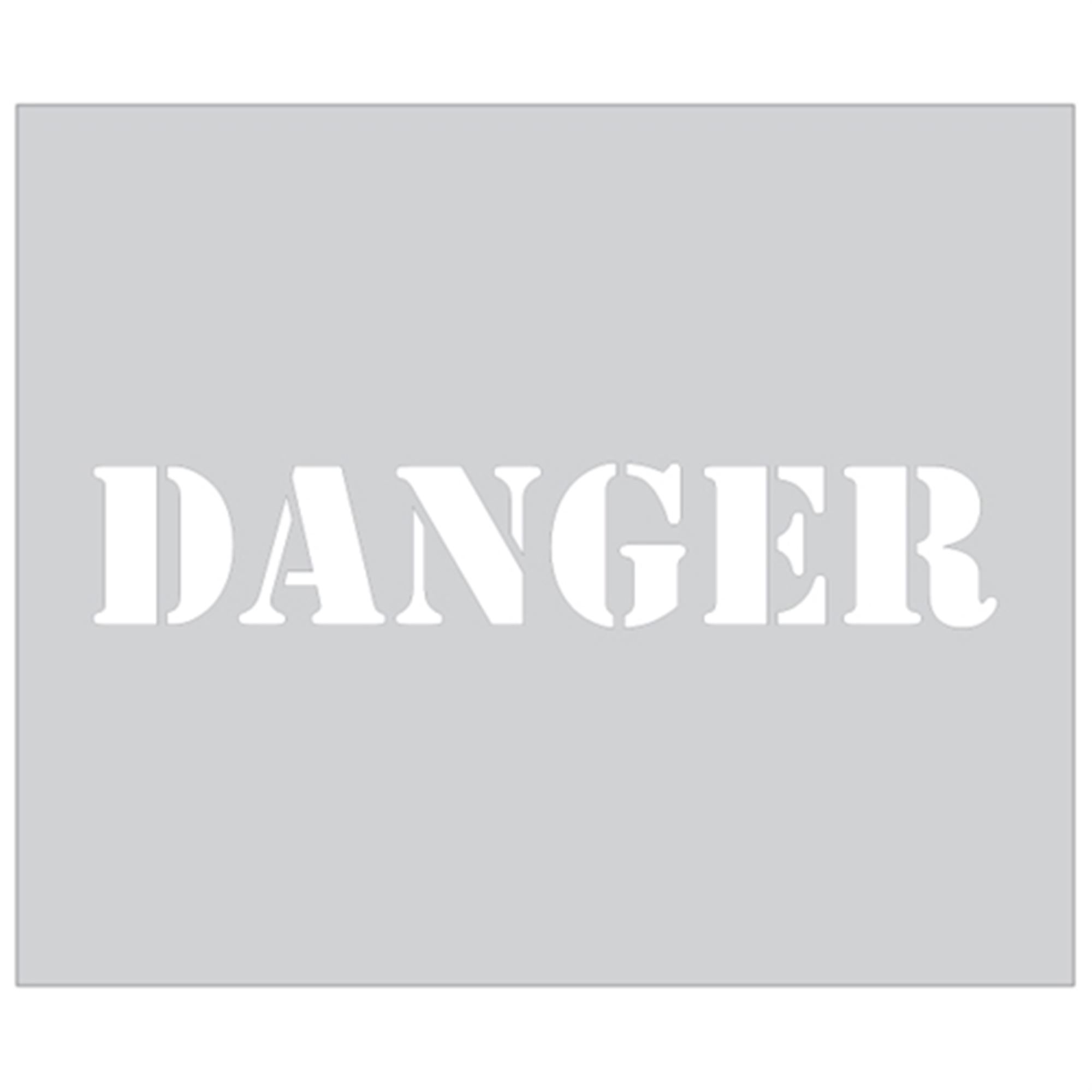 Danger Sign Stencil - 10 x 12 | Carlton Industries