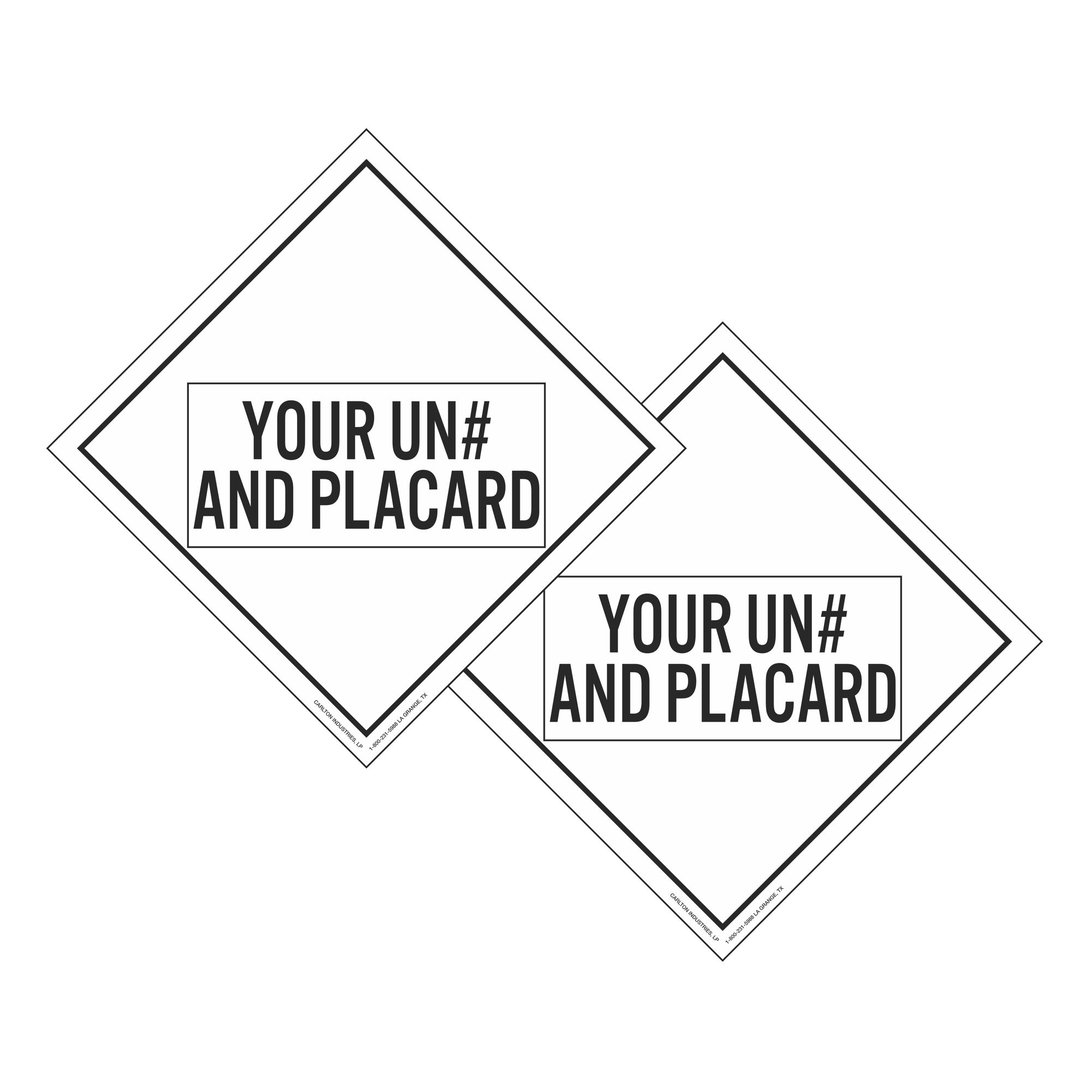Custom Two-Sided Placard | Carlton Industries