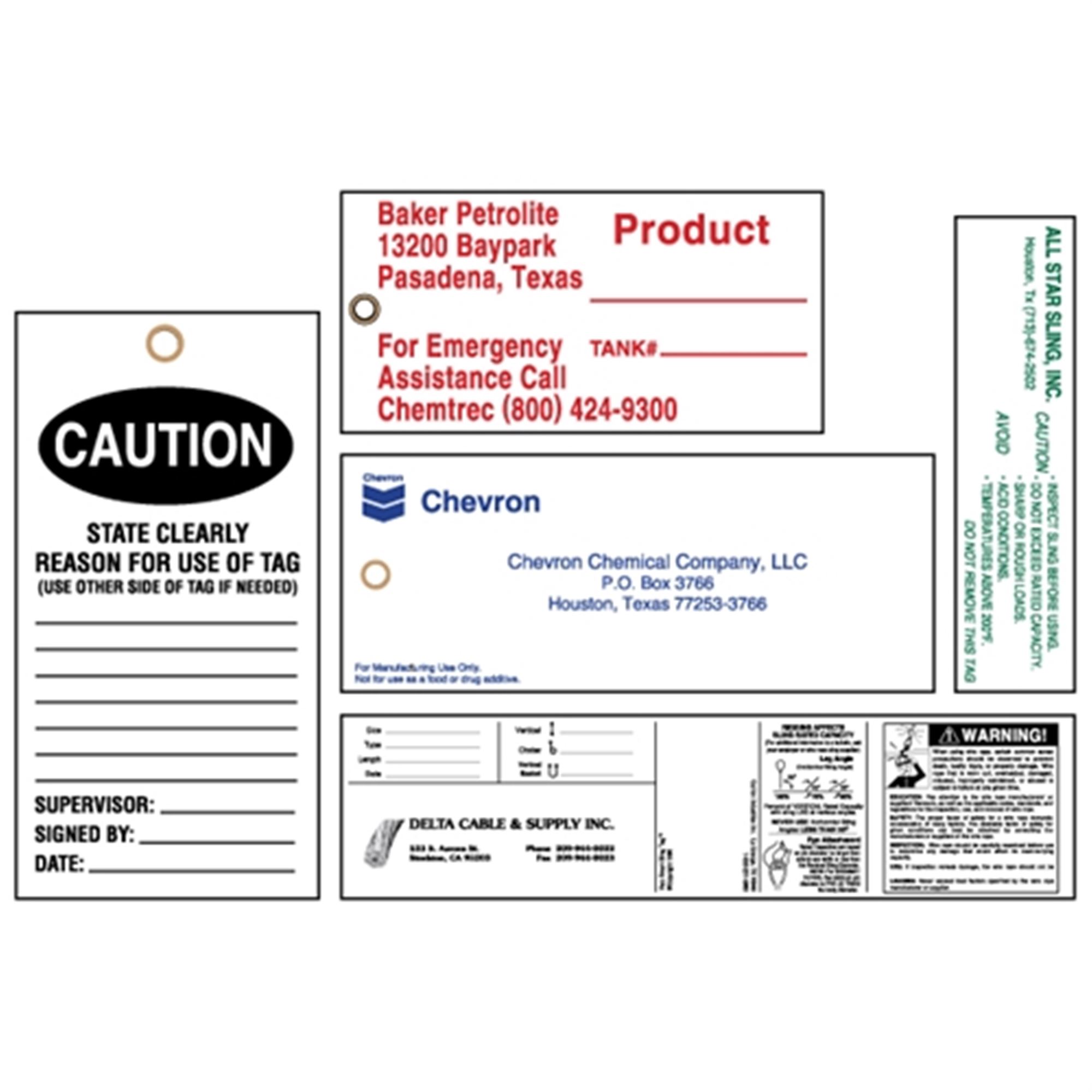 Tyvek Tags With Adhesive - 25 to 36 sq. inches | Carlton Industries