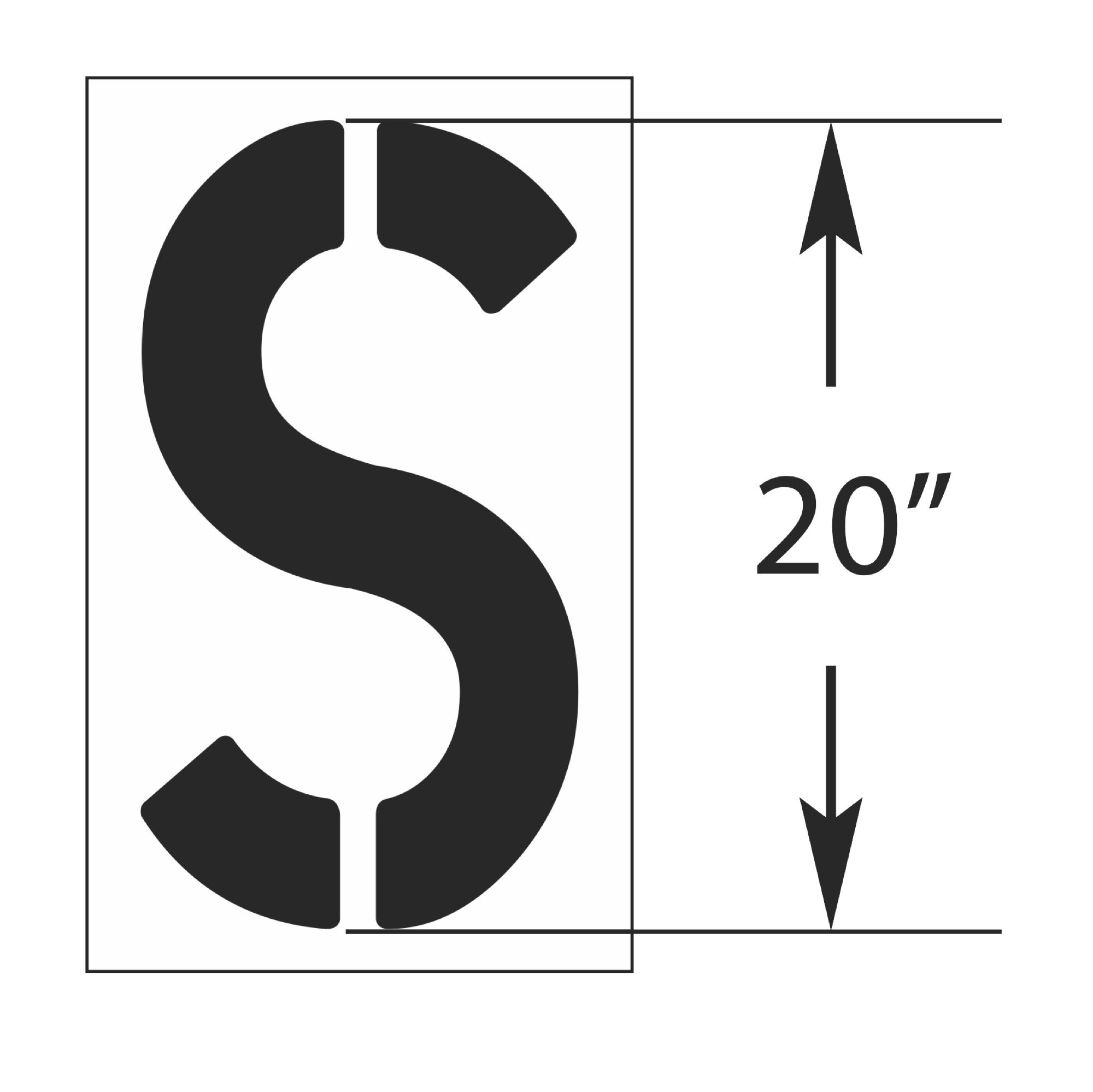 Custom Stencils - 20" Character 20 Inch | Carlton Industries