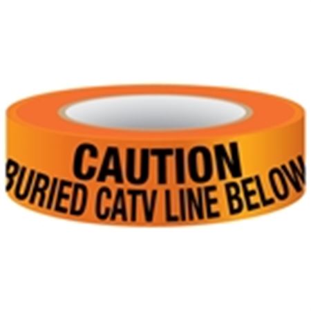 Underground Warning Tape - Non-Detectable Caution Buried CATV Line ...
