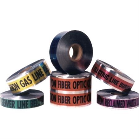 Underground Warning Tape - Detectable - Caution Buried Fiber Optic Line ...