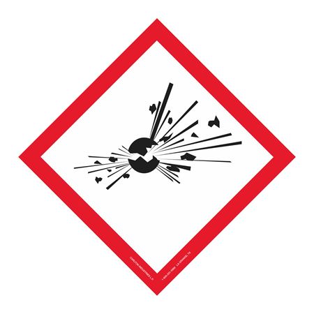 GHS Pictogram Placard - Exploding Bomb | Carlton Industries