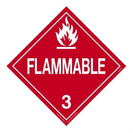 Class 3 - Flammable Liquid Worded Placard | Carlton Industries