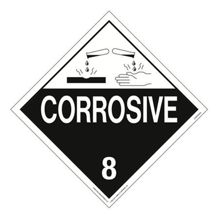 Class 8 - Corrosive Worded Placard | Carlton Industries