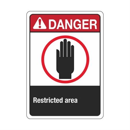 Danger Restricted Area Sign | Carlton Industries