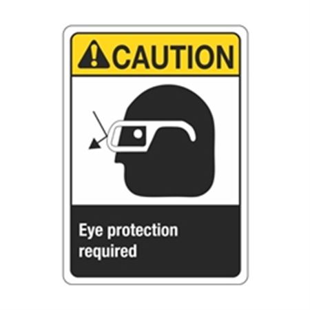 Caution Eye Protection Required Sign | Carlton Industries