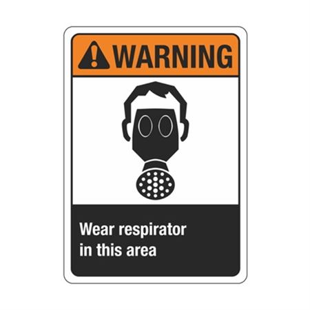 Warning Wear Respirator In This Area Sign | Carlton Industries