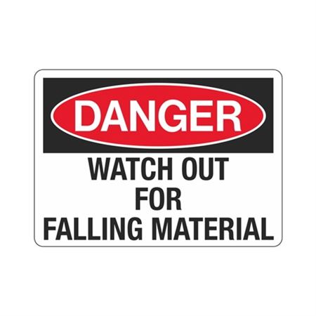 Danger Watch Out For Falling Material Sign | Carlton Industries
