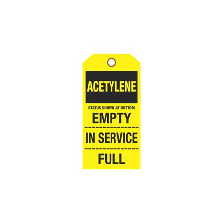 Cylinder Tag - Acetylene | Carlton Industries