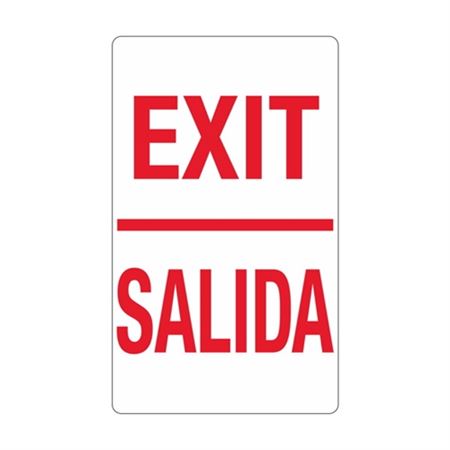 Exit / Salida 12" x 20" Sign | Carlton Industries