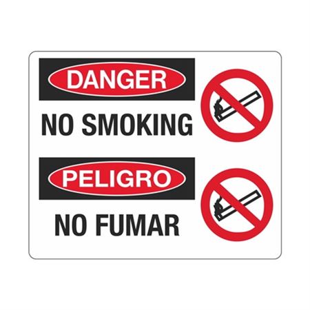 Danger No Smoking / Peligro No Fume Sign | Carlton Industries