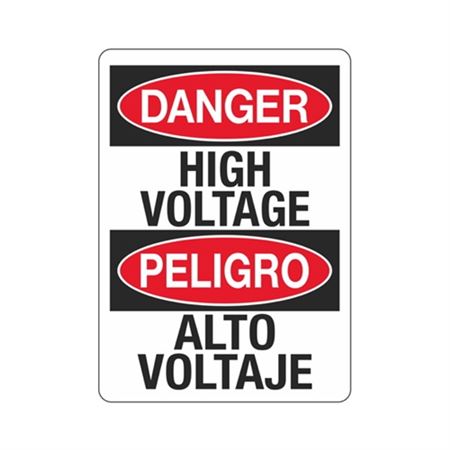 High Voltage / Alto Voltaje Sign | Carlton Industries