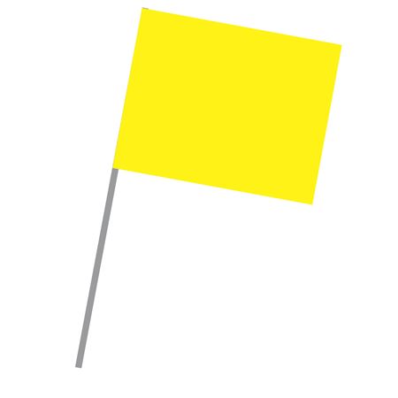 Custom Locating Flag 4" x 5" w/24" Wire Staff | Carlton Industries