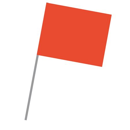 5" x 8" Custom Locating Flag w/24" Fiberglass Staff - Pk/100 | Carlton ...