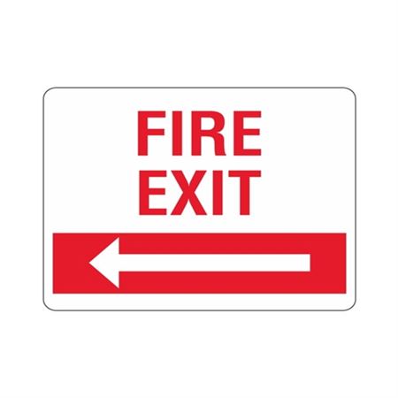 Fire Exit Left Arrow Sign | Carlton Industries
