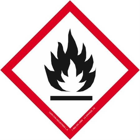 Globally Harmonized 3/4" Labels - Flame | Carlton Industries