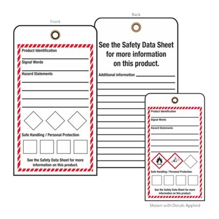 Self-Laminating GHS Workplace Tags | Carlton Industries