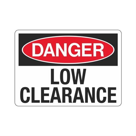 Danger Low Clearance Sign | Carlton Industries