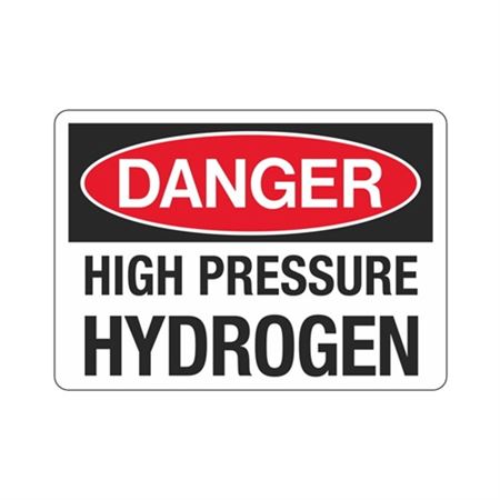 Danger Hydrogen (High Pressure) (Hazmat) Sign