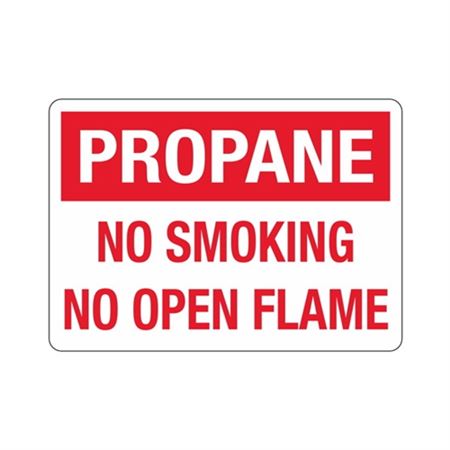 Propane No Smoking No Open Flame Sign | Carlton Industries