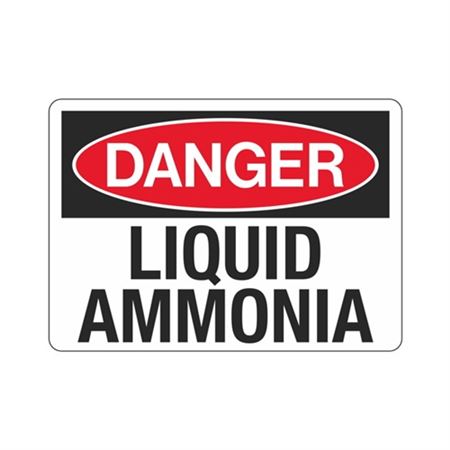 Danger Liquid Ammonia Sign | Carlton Industries