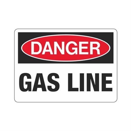 Danger Gas Line Sign | Carlton Industries