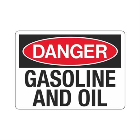 Danger Gasoline And Oil Sign | Carlton Industries