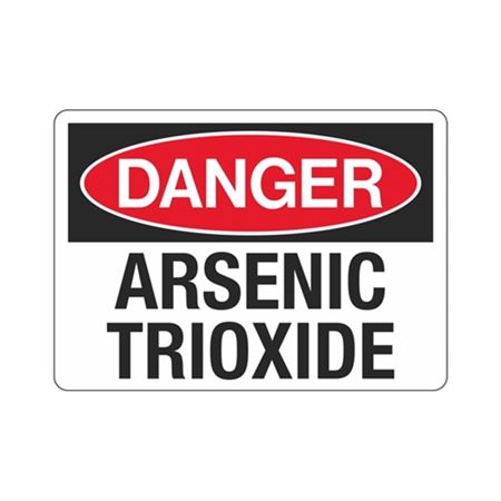 Danger Arsenic Trioxide Sign | Carlton Industries