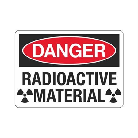 Danger Radioactive Material Sign | Carlton Industries