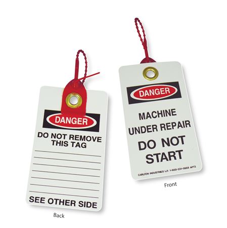 Lifeguard Tags - Machine Under Repair 3 1/8 Inch x 5 5/8 Inch